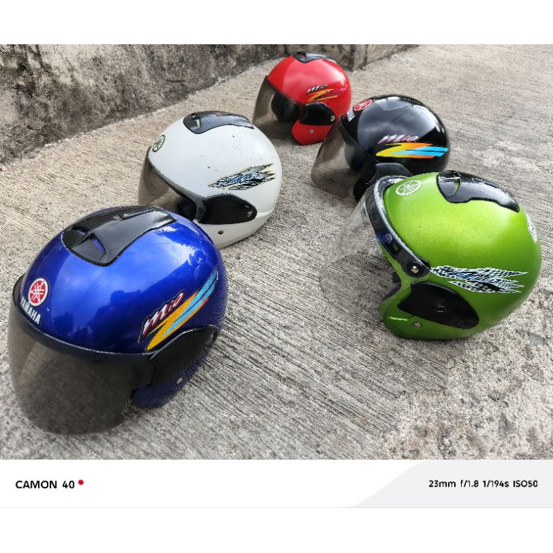 Jual HELM JADUL YAMAHA MIO SPORTY SMILE KUNING PUTIH MARUN ORIGINAL ...