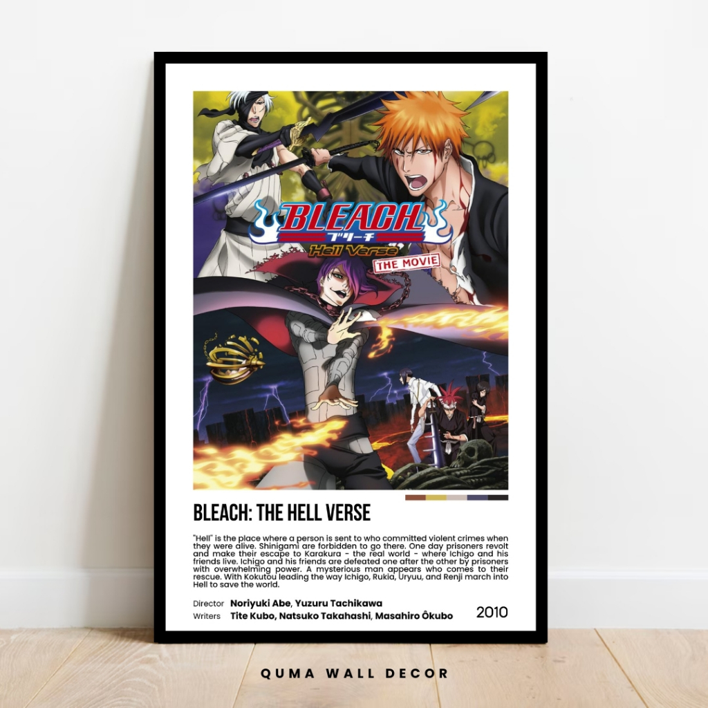 Jual Poster Kayu Anime Bleach Movie Estetik Hiasan Dinding Kamar Wall ...