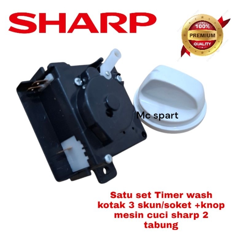 Jual SET KNOP+TIMER 3 SOKET SHARP ES-T85CL |ES-T95CL |ES-T95CR |ES ...