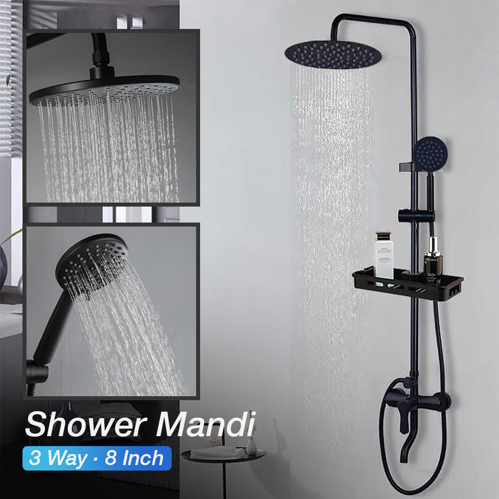 Jual Shower Mandi Bathroom Faucet Bathtub Mixer 3 Way 8 Inch BATHE ...