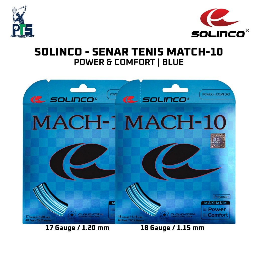 Jual Senar Raket Tenis Solinco Mach-10 Blue | Shopee Indonesia
