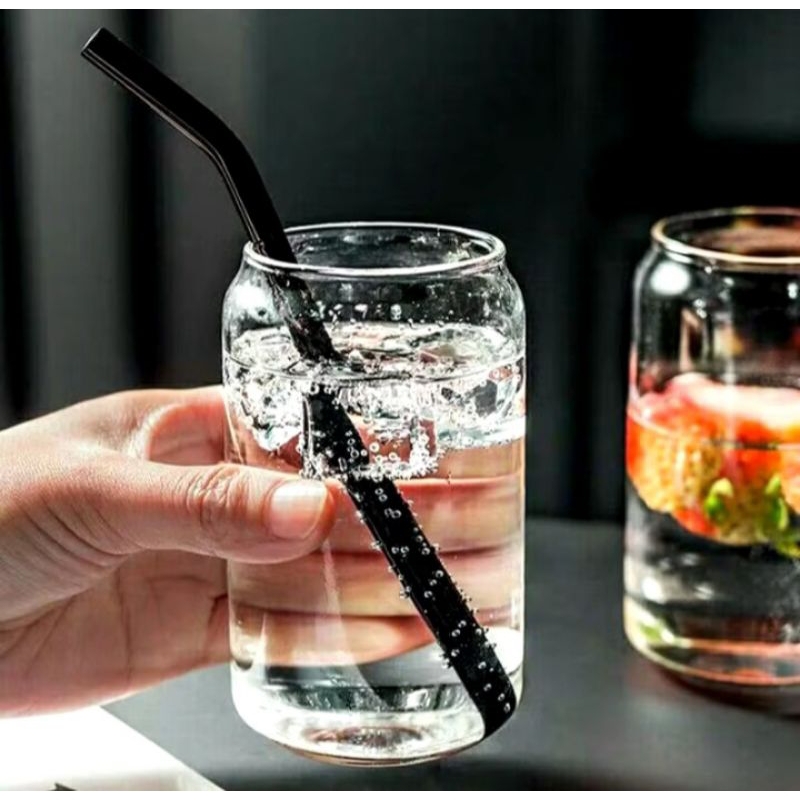 Jual Gelas Kaca gelas aestetik gelas minum gelas custom gelas karakter ...