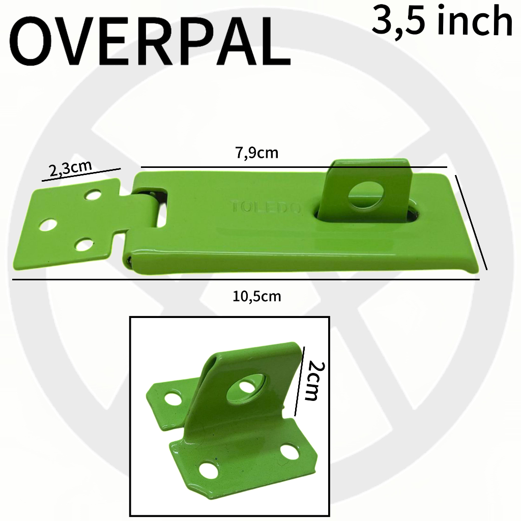 Jual Overpal tebal 3.5" cantolan gembok tebal 3.5inch | Shopee Indonesia