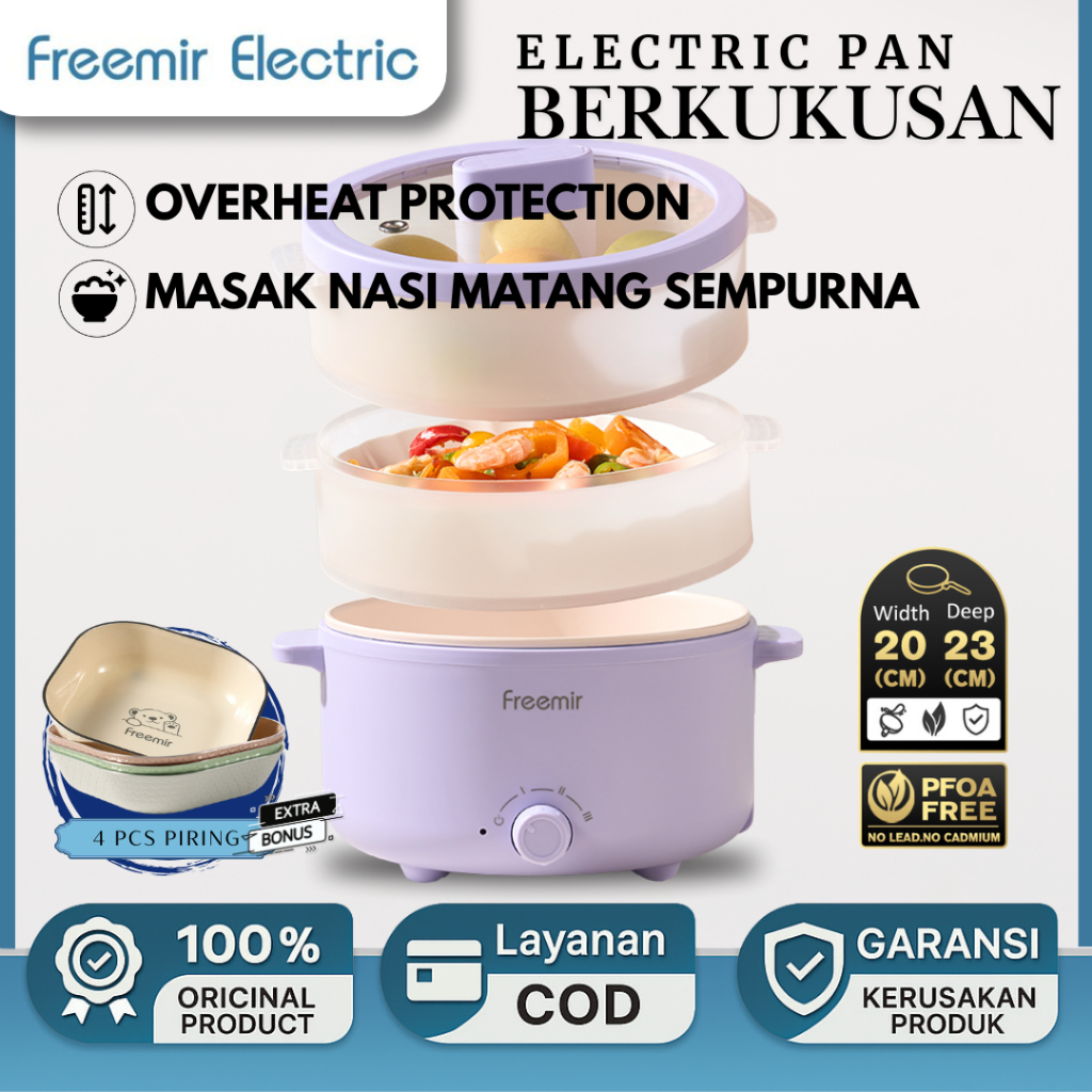 Jual 𝙁𝙍𝙀𝙀 𝙋𝙞𝙧𝙞𝙣𝙜 𝙛𝙧𝙚𝙚𝙢𝙞𝙧 𝙚𝙡𝙚𝙘𝙩𝙧𝙞𝙘 Panci Listrik Berkukusan 2 Tingkat ...
