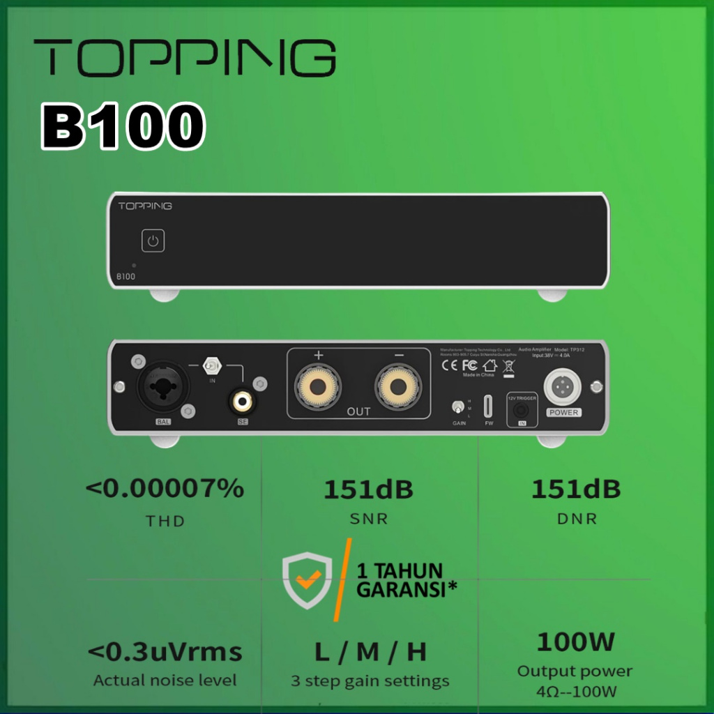 Jual Topping B100 B 100 Mono Pure Power AMP Amplifier Output Power ...