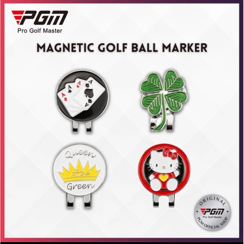 Jual PGM Magnetic Golf Ball Marker Metal Golf Mark Magnet Hat Clip ...
