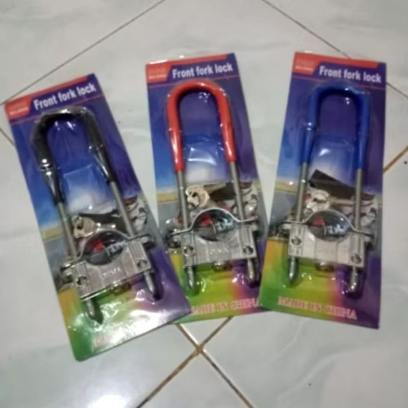 Jual U Lock Gembok motor anti maling panjang velg ban proteksi kunci ...