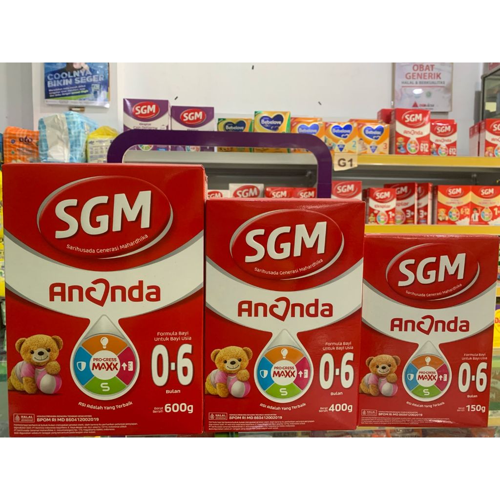 Jual SGM ANANDA 0-6 BLN 600G 400G 150G BOX | Shopee Indonesia