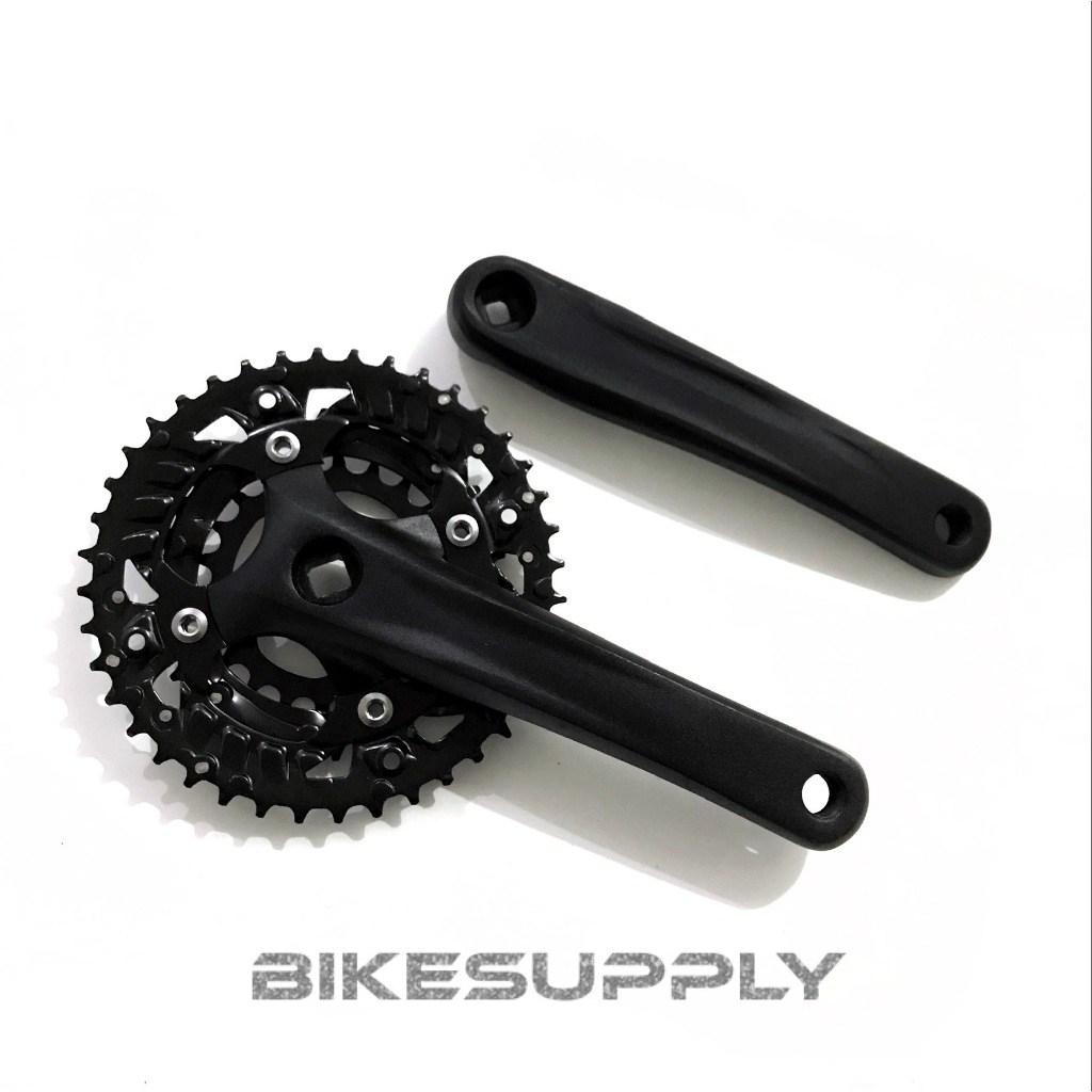 Jual Crankset Piringan Sepeda Triple 3 Speed 22T 30T 40T Warna Hitam ...