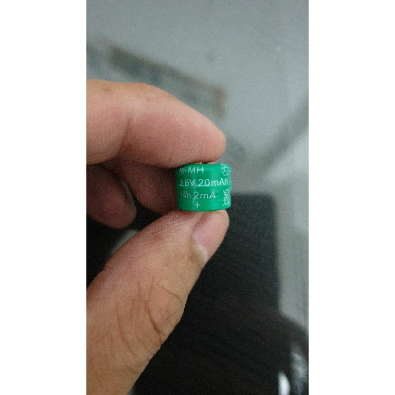 Jual Baterai Drum 3.6V 20mAh Ni-MH Rechargeable Nickel Metal Hydride ...