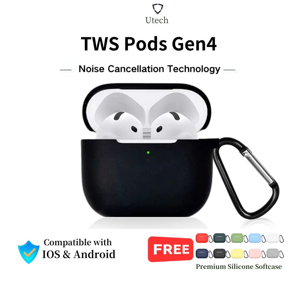 Jual Utech TWS Pods Gen4 Earphone Bluetooth Headset Bluetooth Ori with ...