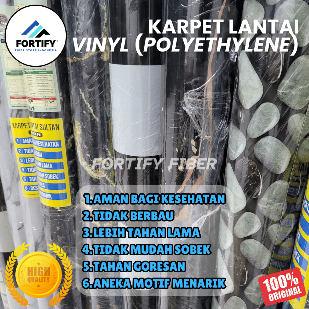Jual fortifyvinyl - VINYL Karpet Lantai PE Lebar 1,2m Gulungan ...