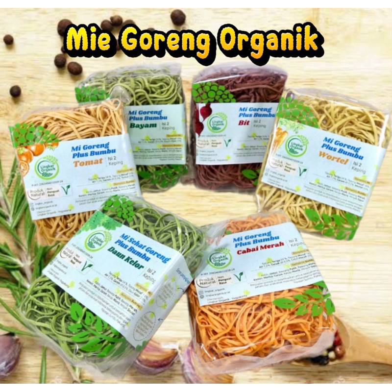 Jual Mi Sayur Goreng Sehat Rendah Gluten Lingkar Organik | Mie Mpasi ...