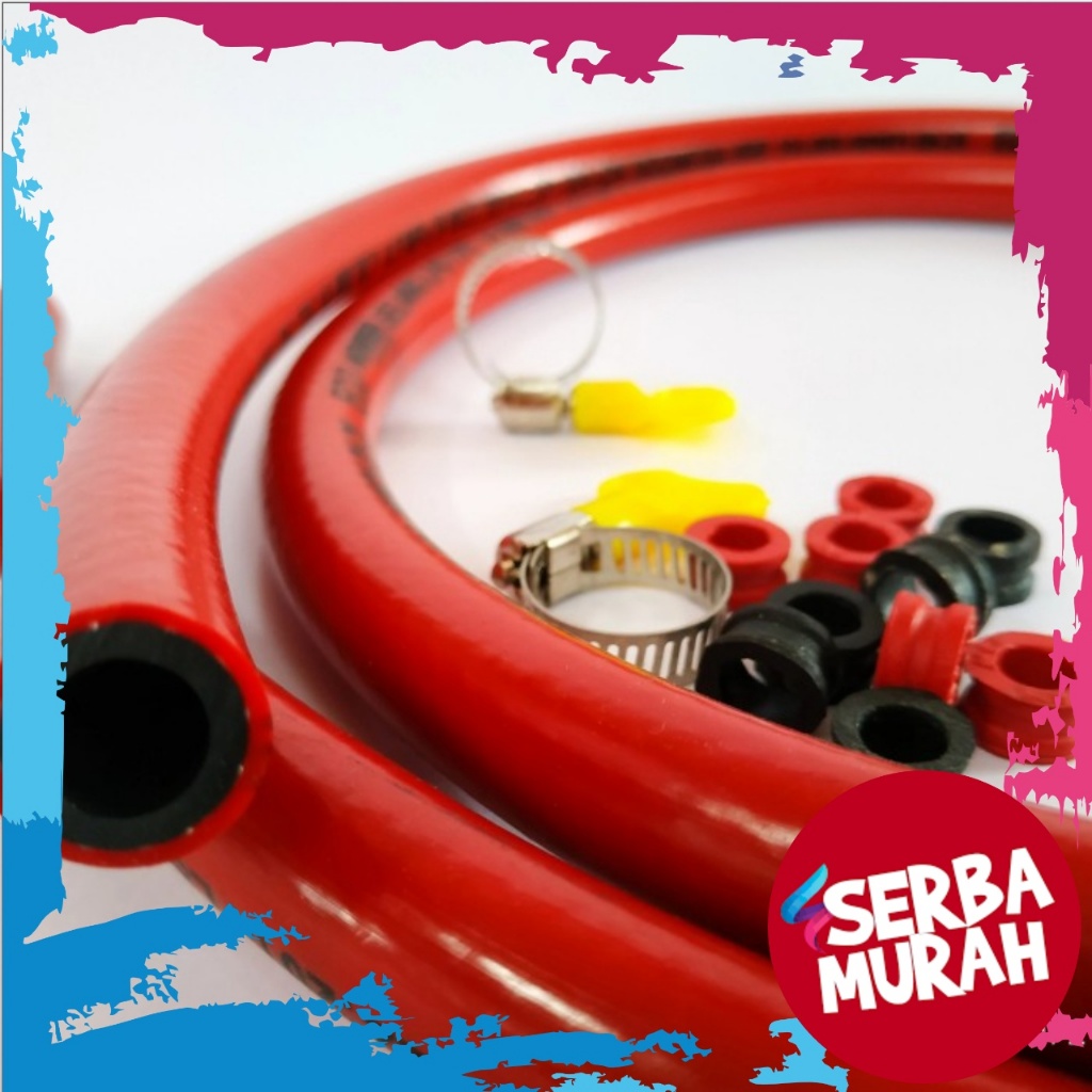 Jual Mondea Selang Kompor Regulator Merah Meteran | Shopee Indonesia