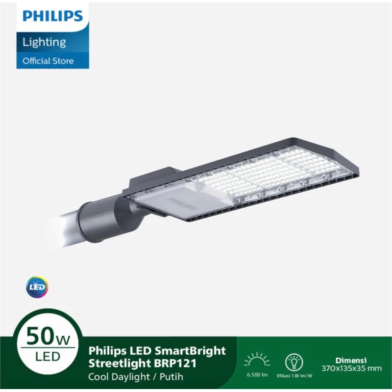 Jual Philips Lampu PJU LED 50 Watt BRP121/Lampu penerangan jalan Led ...