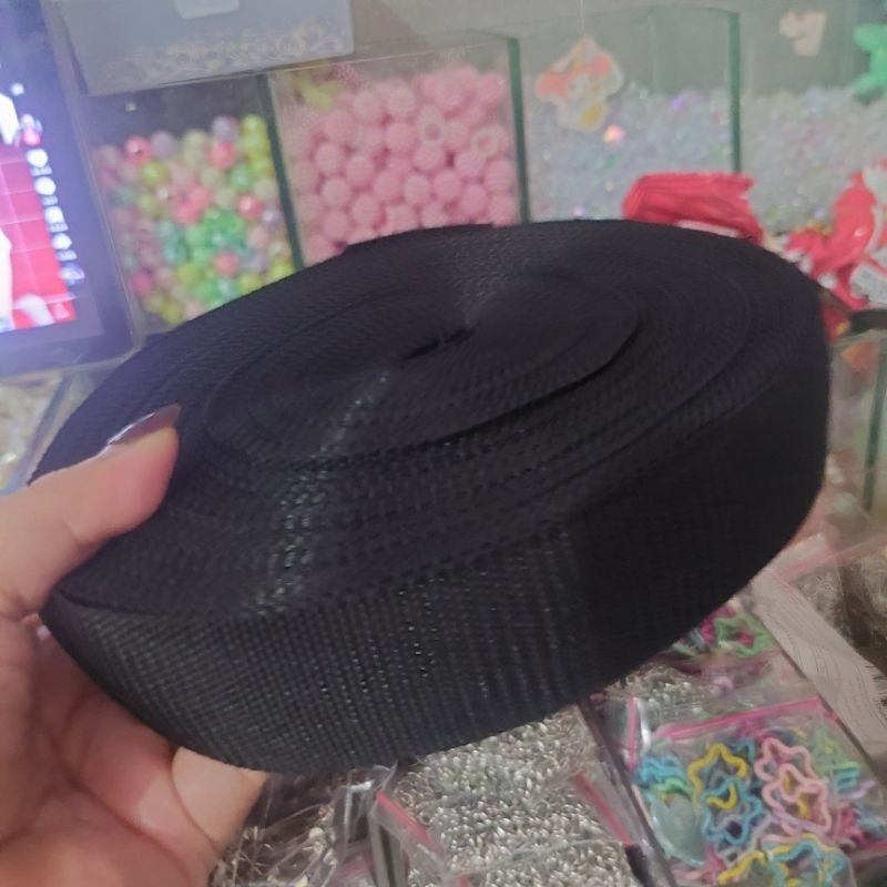 Jual 1meter Tali Webbing Sling Strap Lebar 3.8 cm Tebal 1mm untuk Tali ...