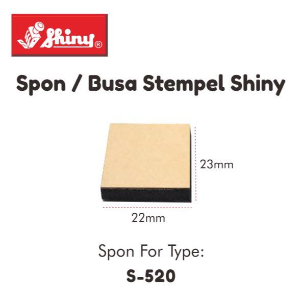 Jual Spon/Busa/Bantalan Stempel Shiny Type S-520 | Shopee Indonesia