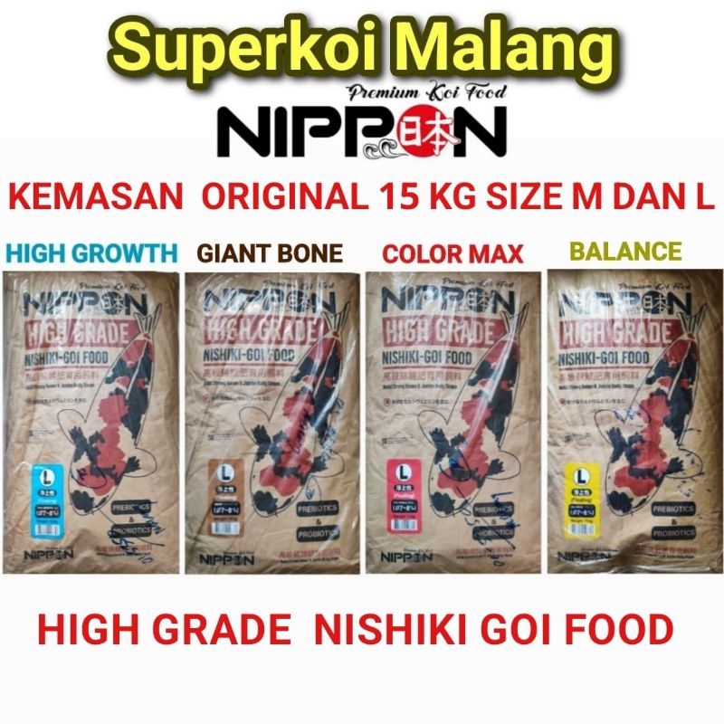 Jual Nippon Colormax 15 Kg Color Pakan Ikan Nipon Color Max Warna 15 Kg ...