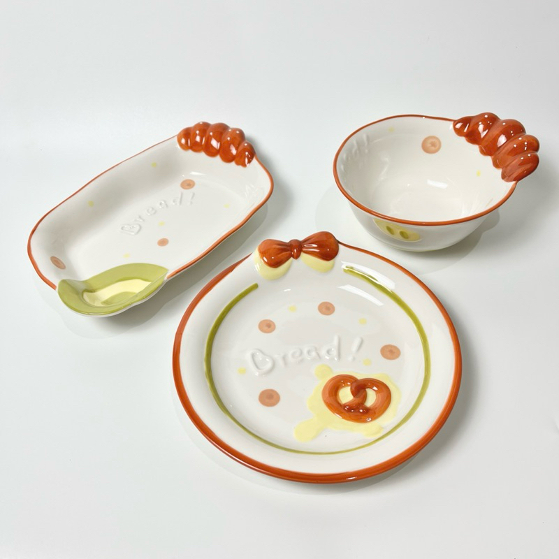 Jual Toast Series | Piring Mangkuk Korea Vintage Keramik Estetik Lucu ...
