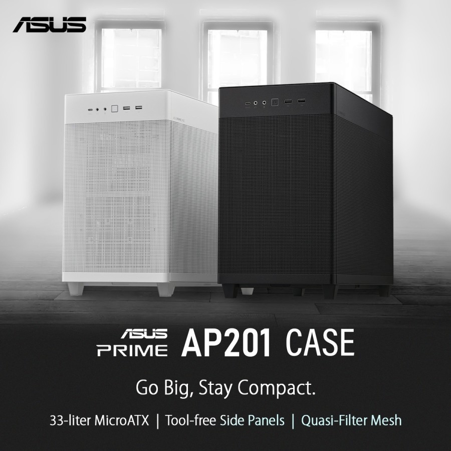 Jual ASUS PRIME AP201 BLACK MINI TOWER M-ATX PC CASE CASING | Shopee ...