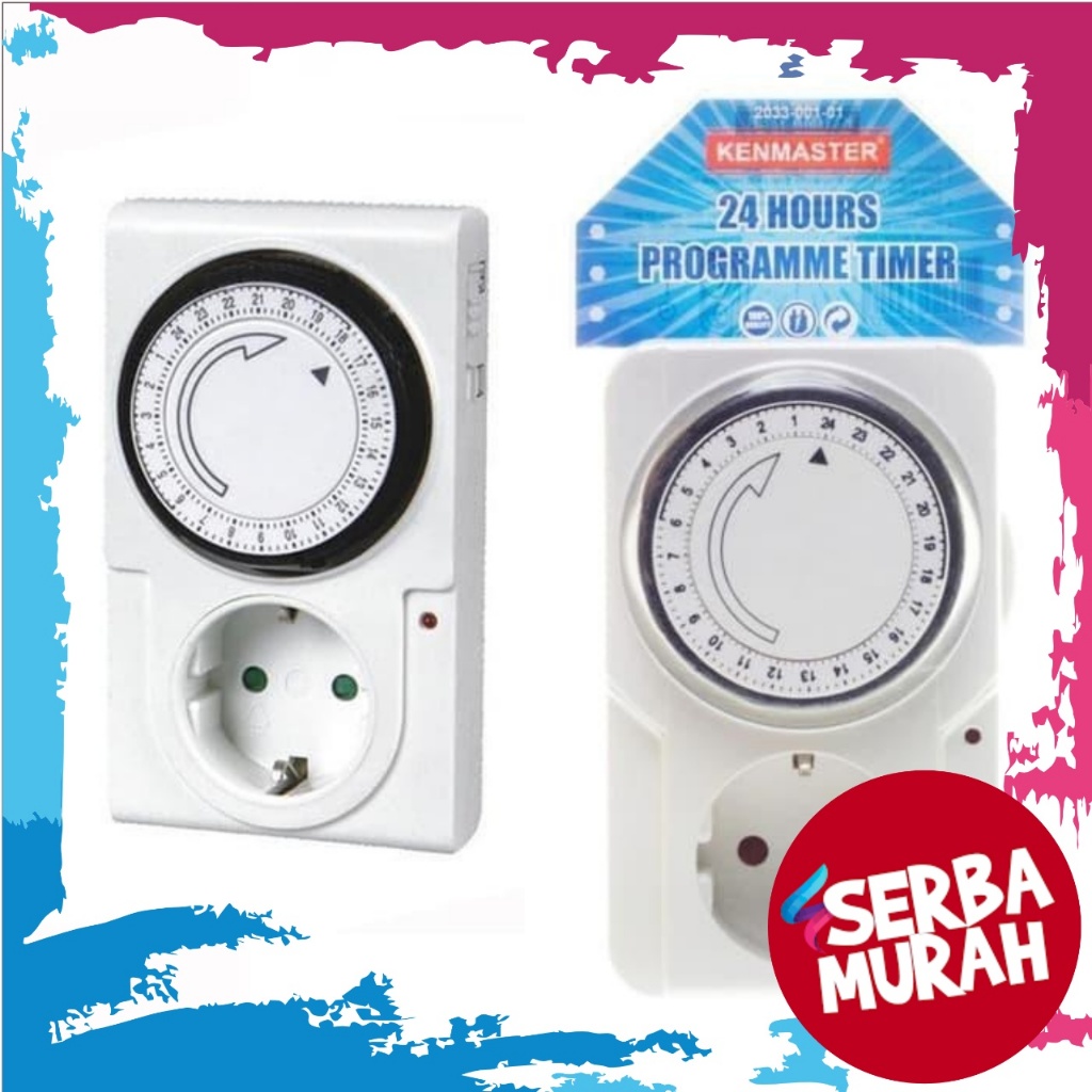 Jual Kenmaster Stop Kontak Timer Listrik Manual 24 jam / Sonovic Stop ...