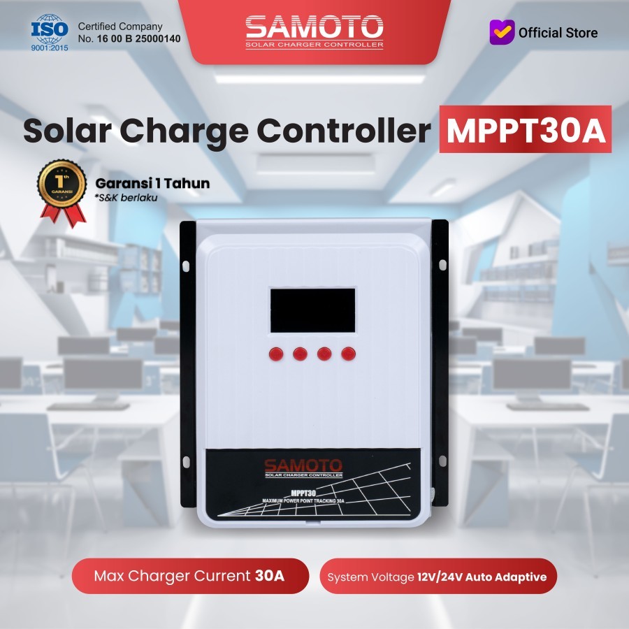 Jual MPPT30 SAMOTO Solar Charge Controller 30A SCC PV Solar Panel PLTS ...