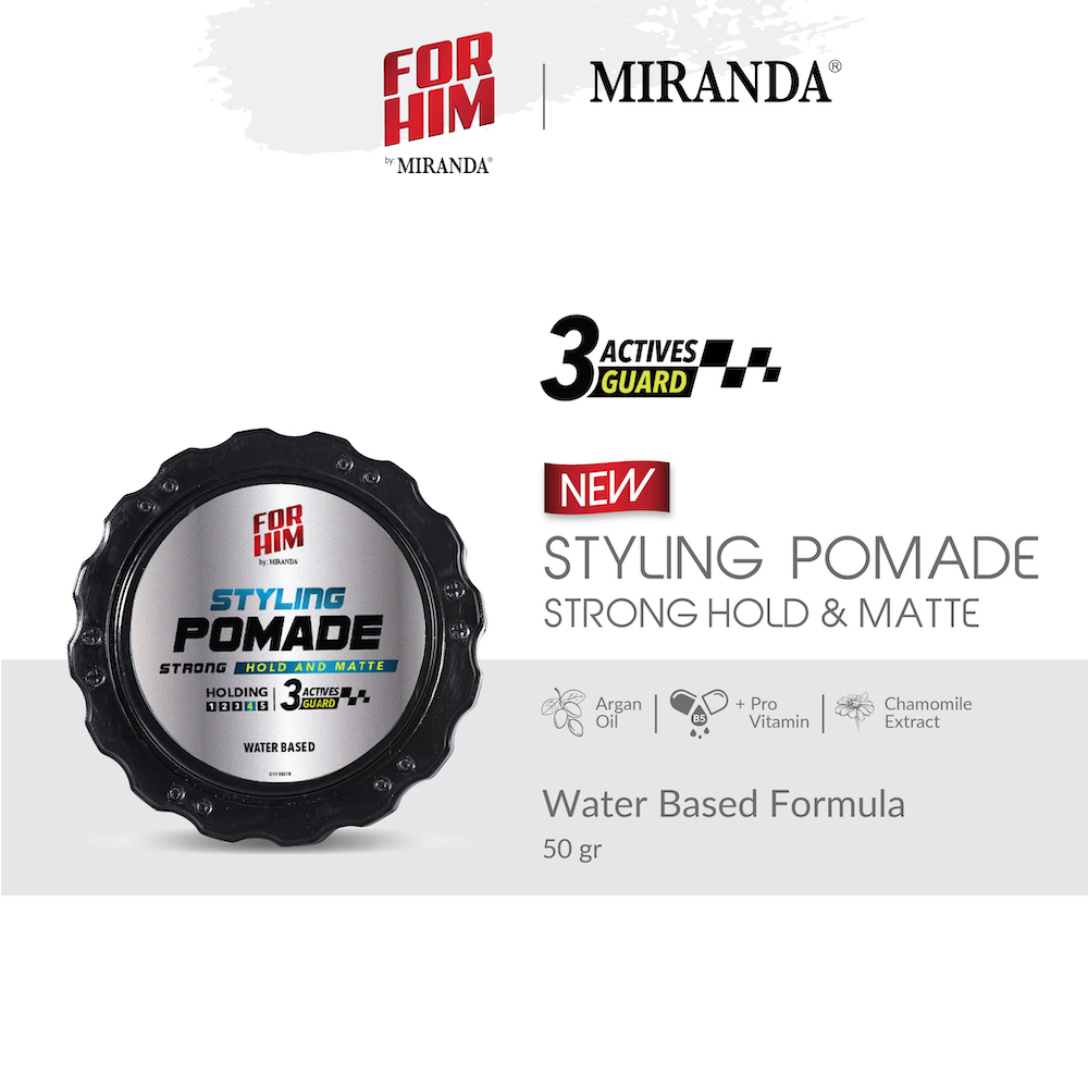 Jual Miranda Styling Pomade Hold & Matte Water Based Formula 50gr ...