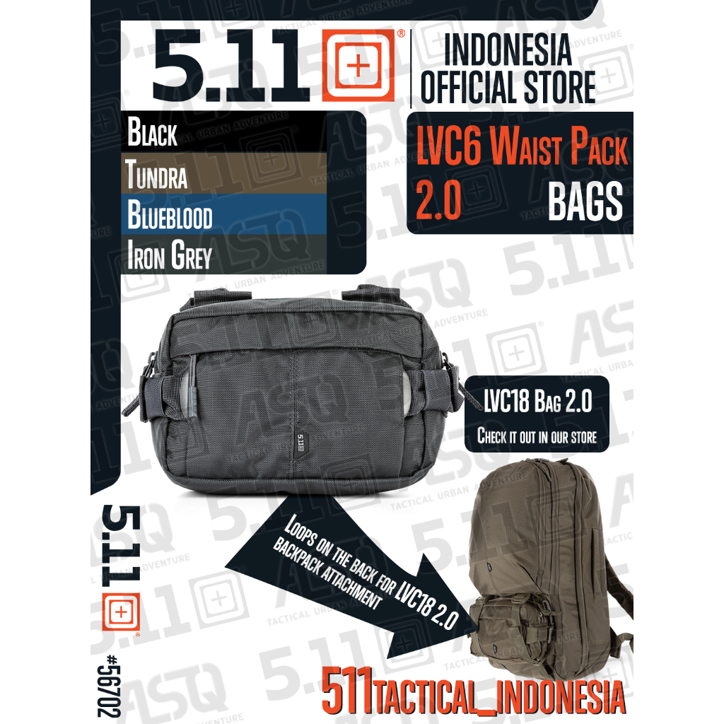 Jual 511 BAG LV6 WAIST PACK 2.0 56702 | Shopee Indonesia