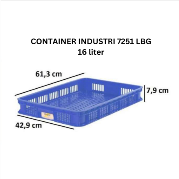 Jual Kirapac - Keranjang Container Industri warna biru | Shopee Indonesia