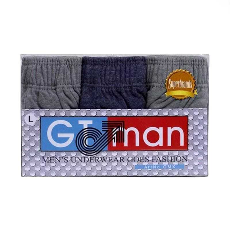 Jual GT Man GMX GTMan - Celana Dalam Underwear Brief Pria - Isi 3 Mix ...