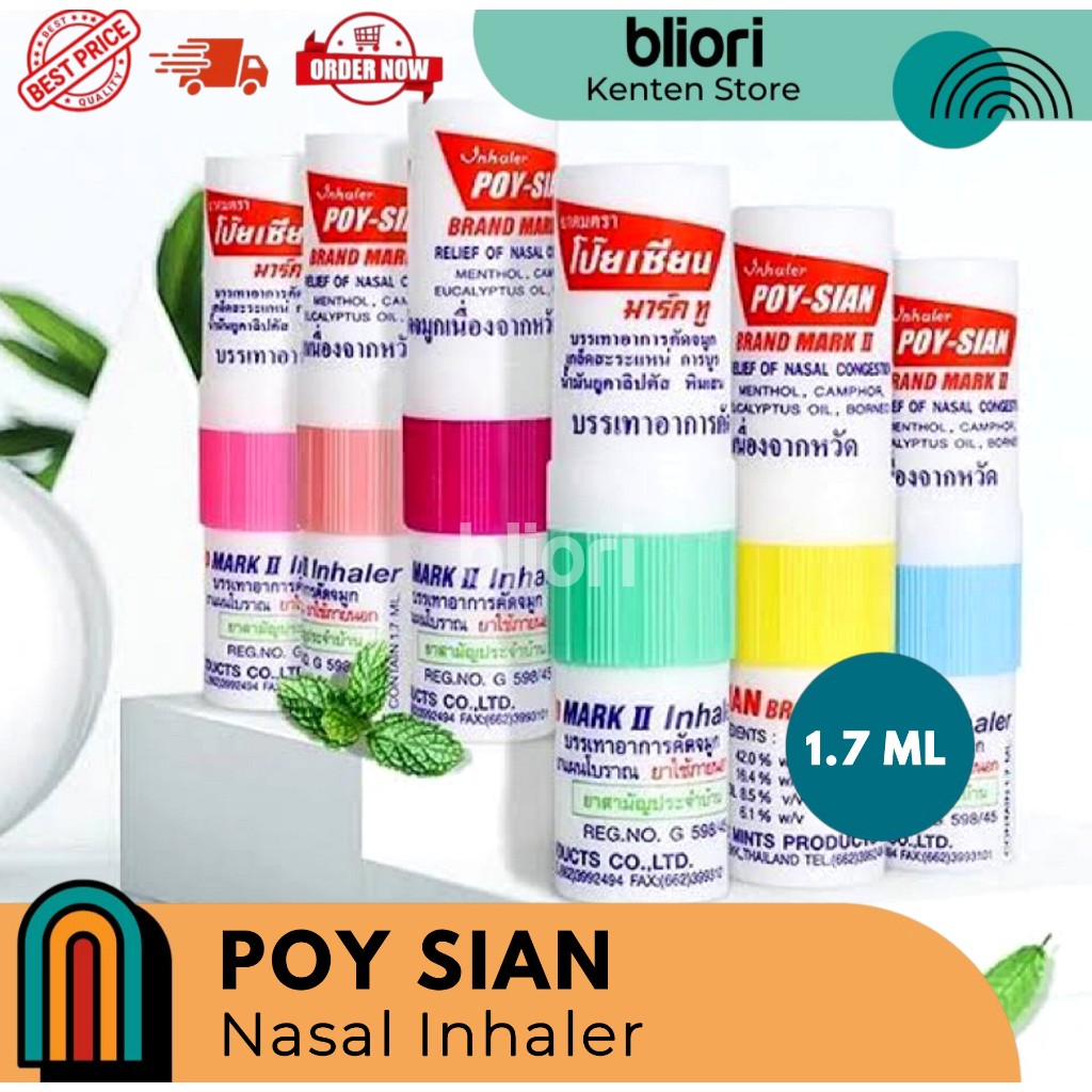 Jual INHALER POY SIAN THAILAND/INHALER HERBAL | Shopee Indonesia