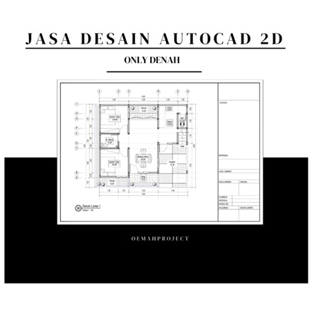 Jual Jasa Desain Autocad 2D Murah - Only Denah - by Oemahproject ...