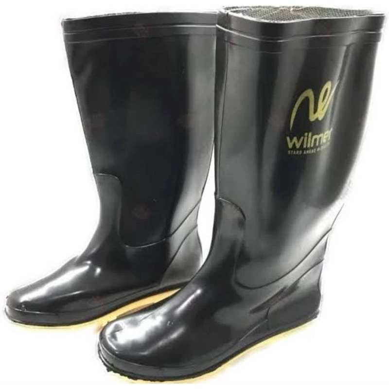 Jual sepatu boat panjang / sepatu boat karet hitam | Shopee Indonesia