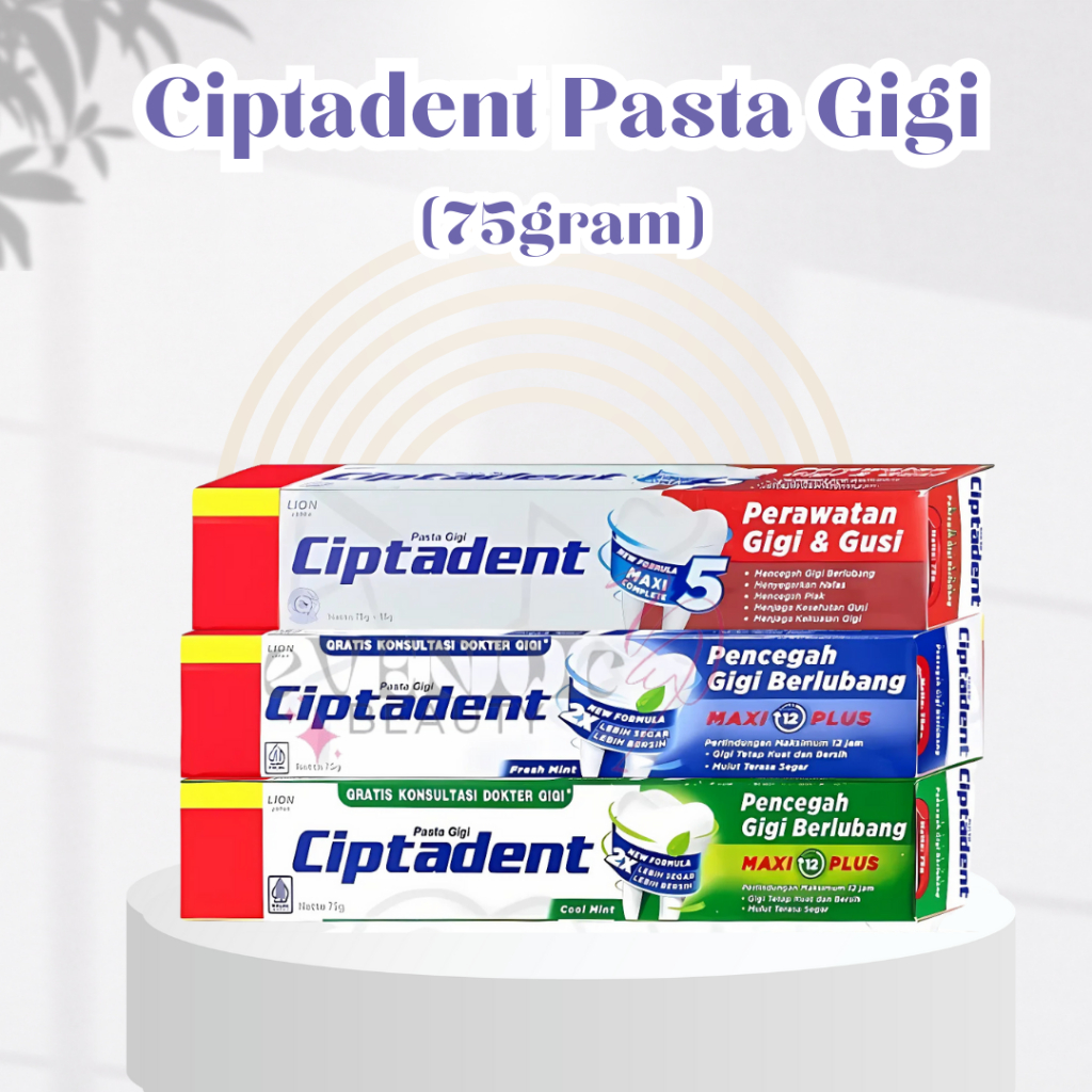 Jual READY CIPTADENT PASTA GIGI 75 gr MAXI PLUS COMPLETE FRESH MINT ...