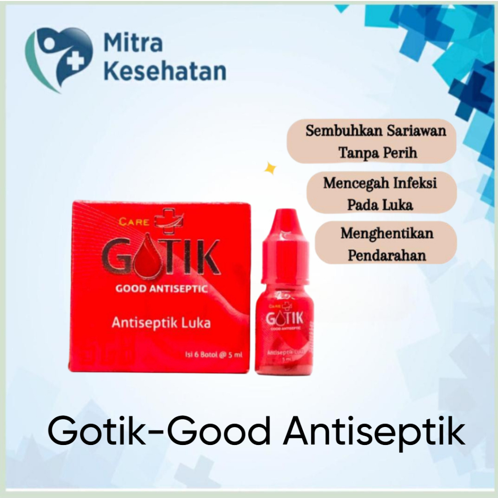 Jual Gotik antiseptik obat sariawan 5ml | Shopee Indonesia