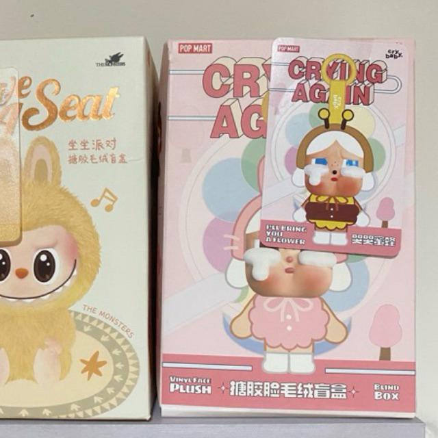 Jual Pop Mart CRYBABY Bee Original Crying Again Series Vinyl Face Plush ...