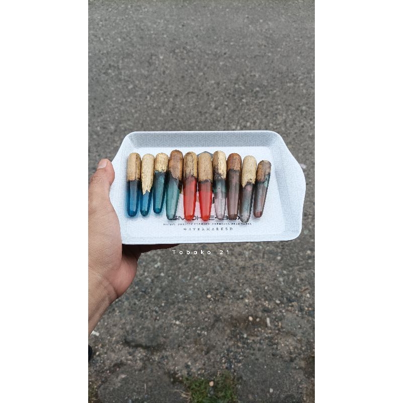 Jual Pipa Kayu kombinasi resin estetik (handmade) | Shopee Indonesia
