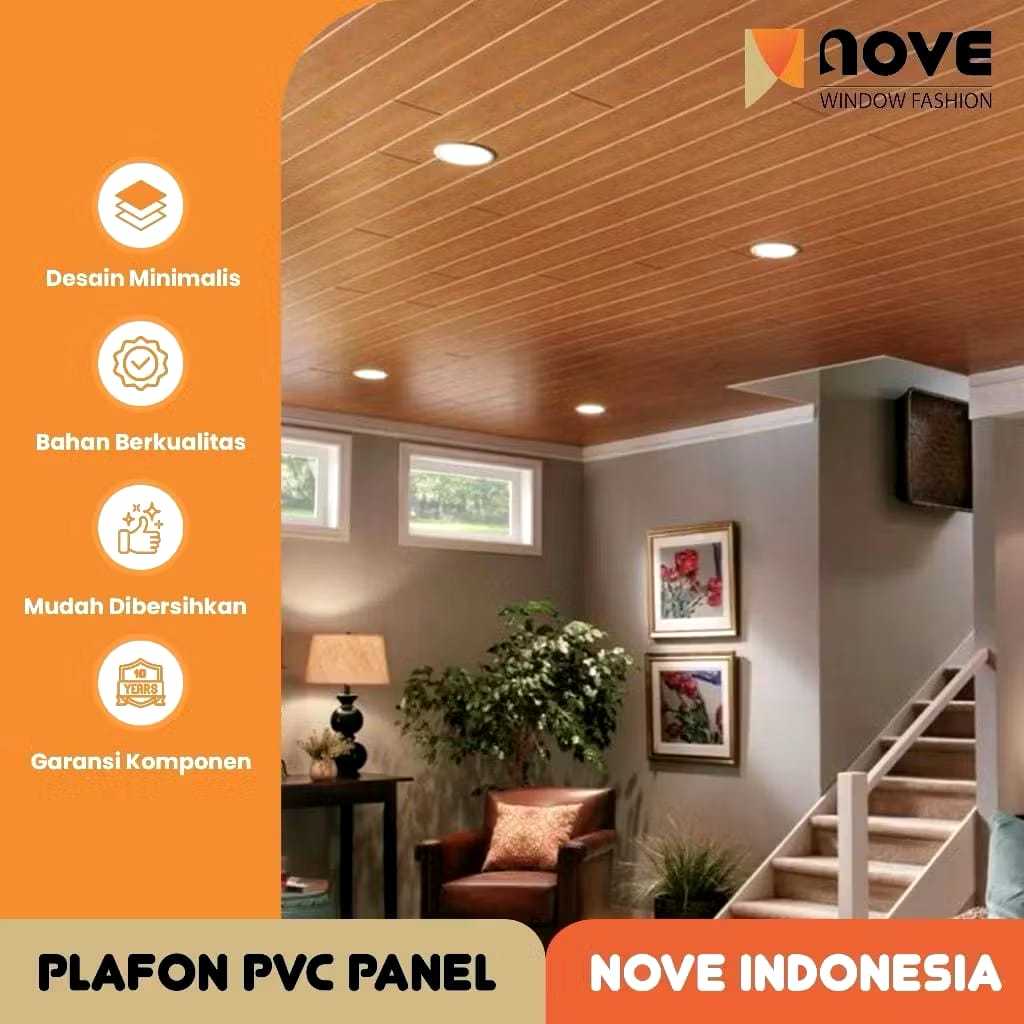 Jual JR DOOR - NOVE Plafon PVC Panel - Plavon Rumah Minimalis Anti ...