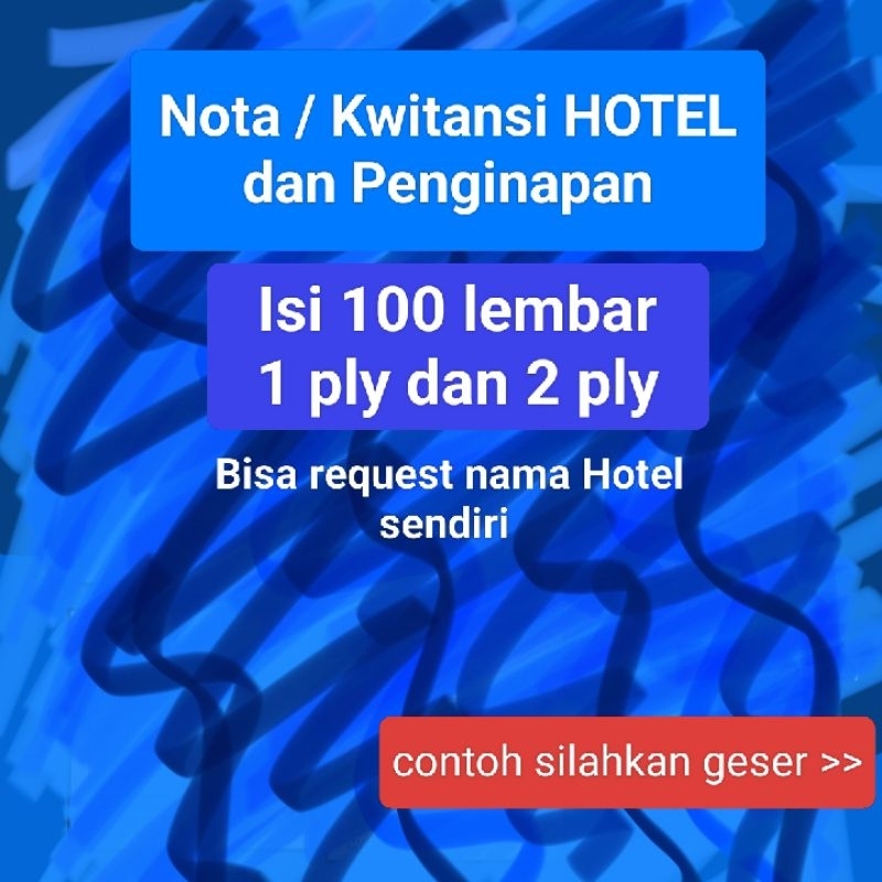 Jual Nota / kwitansi Hotel & penginapan | Shopee Indonesia