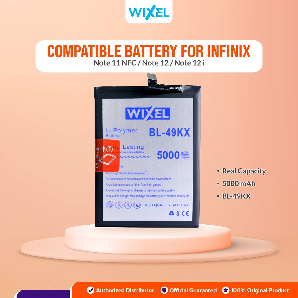 Jual WIXEL Baterai BL-49KX BL49KX Infinix Note 11 NFC X663 X663B Note ...