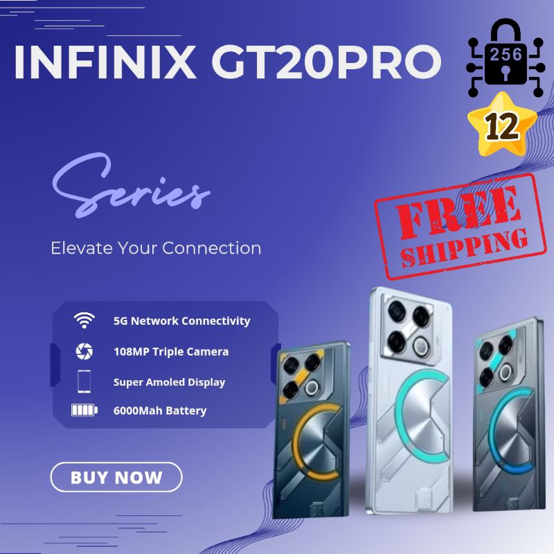 Jual INFINIX GT20 PRO 5G 12/256 INFINIX GT20 PRO 5G 8/256 GT 20 PRO 5G RAM 8+8GB / 12+12GB ROM ...