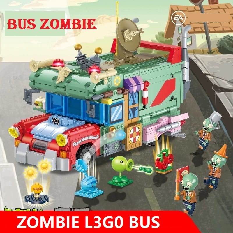 Jual MAINAN ANAK ZOMBIE BUS - SUSUN DIY PUZZLE BLOCK BRICK ZOMBIE VS ...