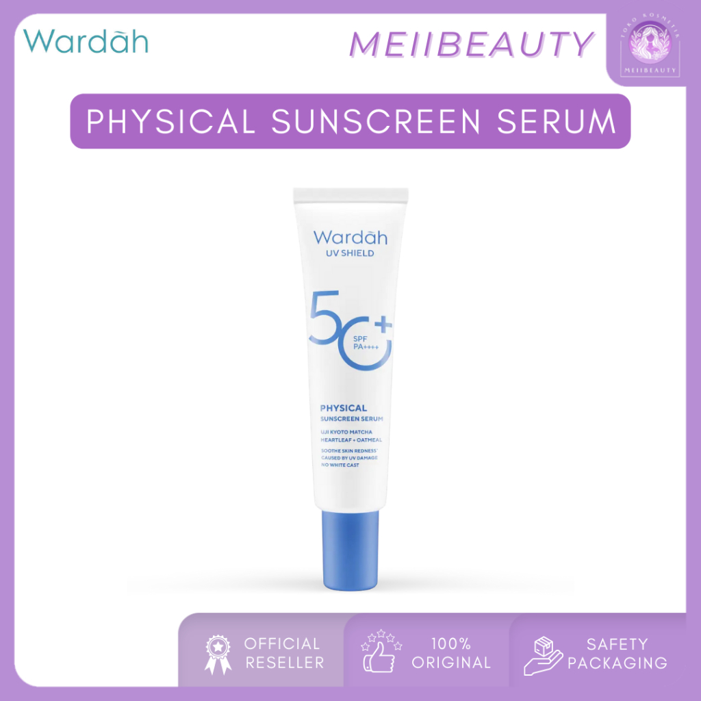 Jual Wardah UV Shield Physical Sunscreen Serum SPF 50+ | Shopee Indonesia
