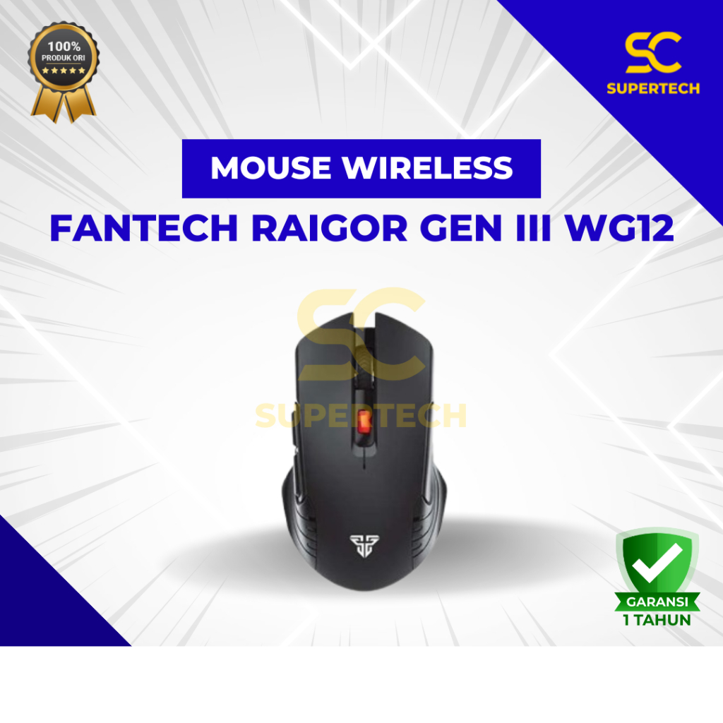 Jual FANTECH RAIGOR GEN III WG12 / WG-12 Wireless Mouse GAMING | Shopee ...