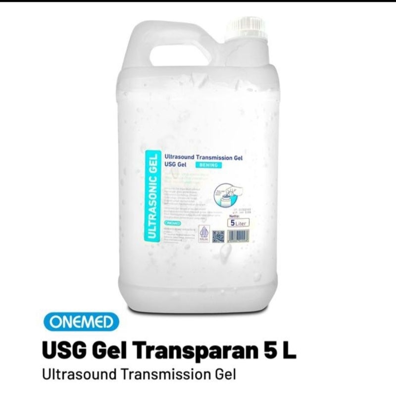 Jual Ultrasonic gel USG gel transparan cergen 5 liter onemed | Shopee ...