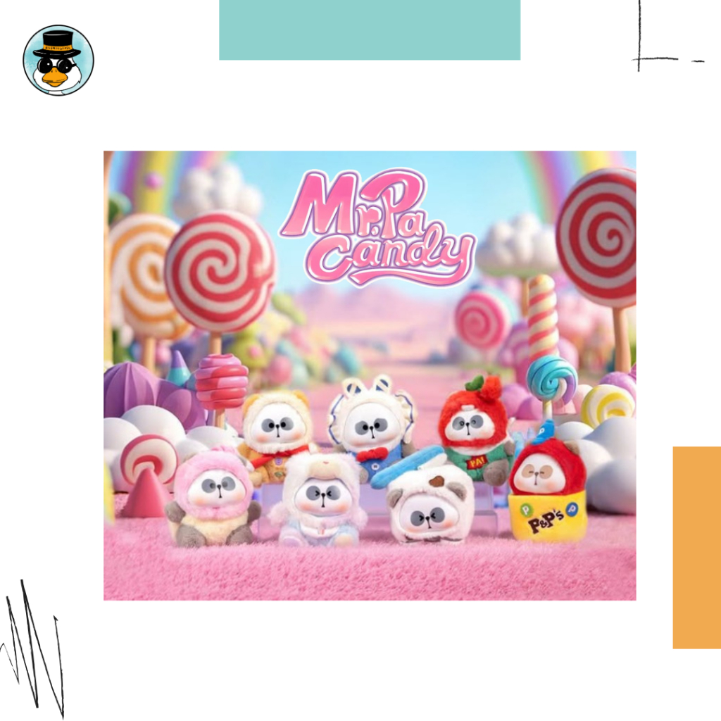Jual Keychain / Gantungan Boneka MR.PA Candy Series Plushie Blind Box ...