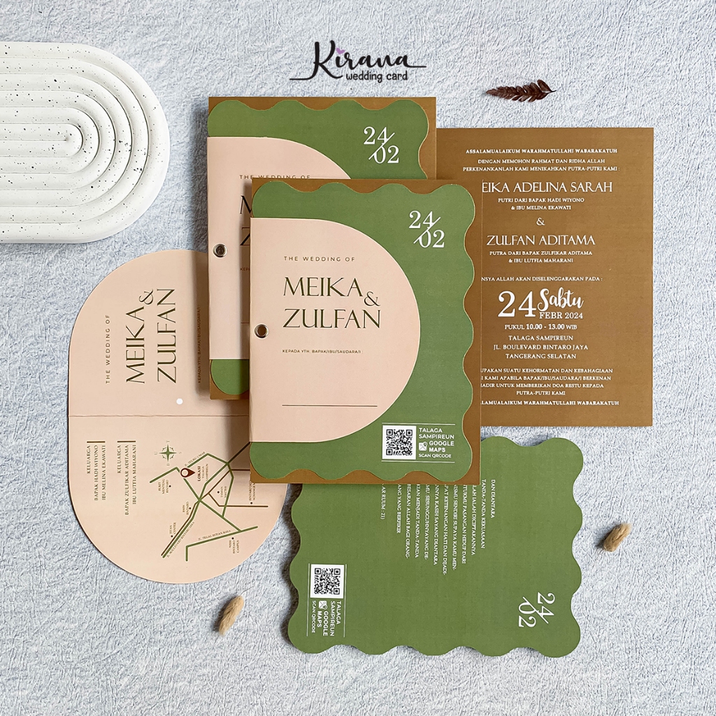 Jual Undangan Pernikahan Modern Minimalis | Undangan Unik | Undangan ...