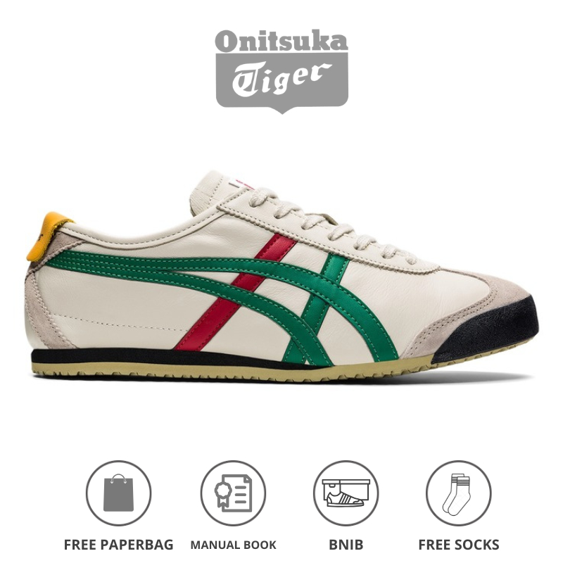 Jual Sepatu Onitsuka Mexico 66 Birch / Green Sneakers | Shopee Indonesia