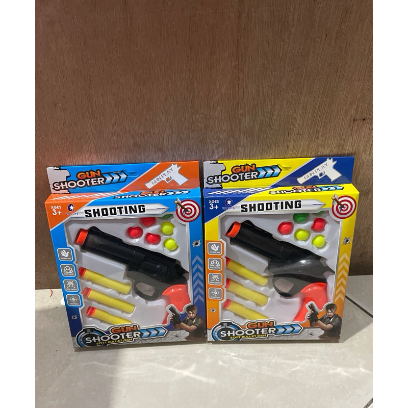 Jual mainan pistol tembakan gun shooting | Shopee Indonesia