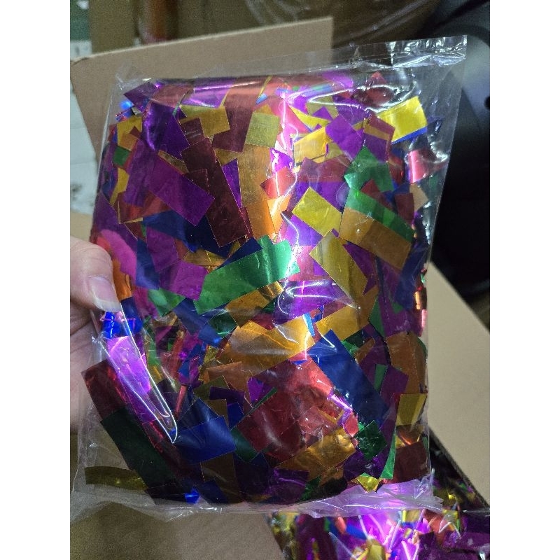 Jual kertas / plastik buat mesin confetti 1kg / bungkus Random sesuai ...